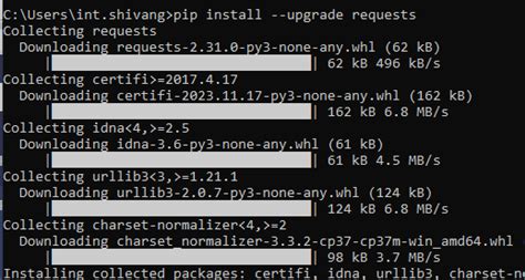 Upgrading Python Requests Module Geeksforgeeks