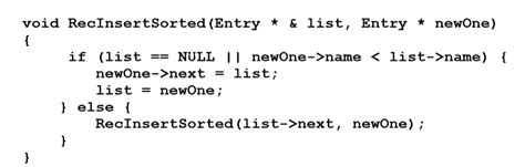 C Link List Insert A Node Using Recursion Stack Overflow