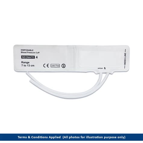 Neonate Disposable Nibp Cuff Double Tube 7 13cm Respimedic