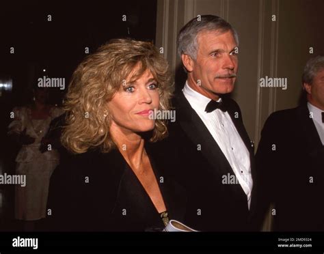 Jane Fonda And Ted Turner March 1990 Credit Ralph Dominguez Mediapunch