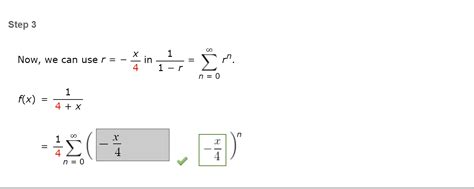 Solved Find A Power Series Representation For The Function Chegg Com