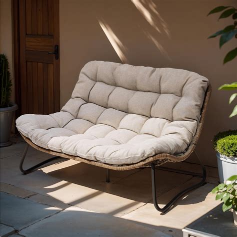 Outdoor Wicker Loveseat 51 All Weather Pe Wicker Loveseat 2 Seat
