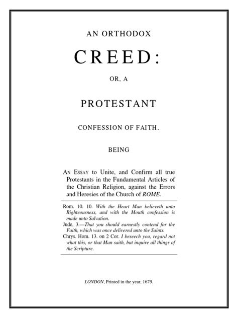 Orthodox Creed Pdf God The Father Trinity