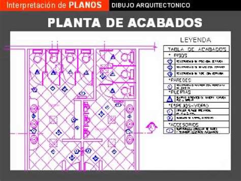 Planos Generales Plano De Acabados