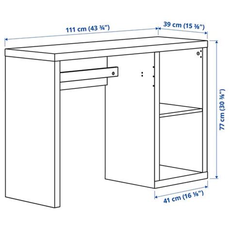 Kallax Oak Effect Desk 90585101 Ikea