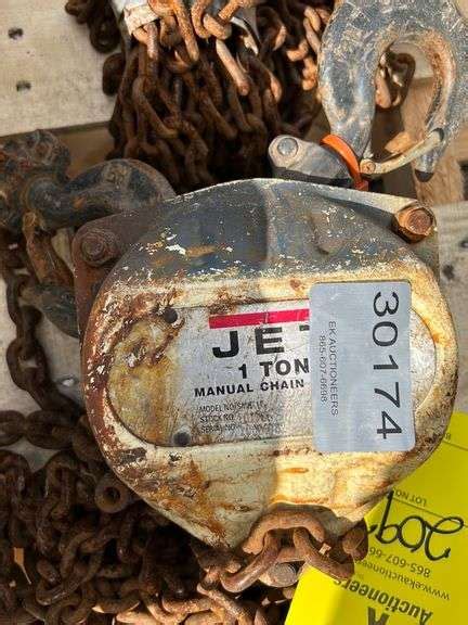 1ton Jet Chain Fall Ek Auctioneers Llc