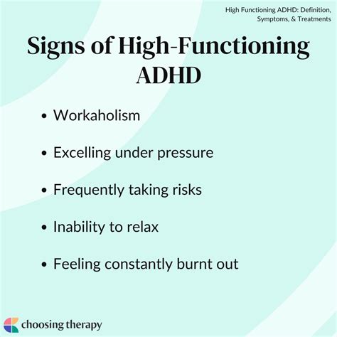 High Functioning Adhd Signs Symptoms And More