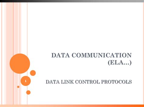 Data Link Control