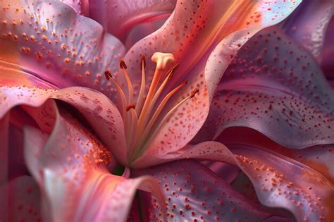 Premium Photo Macro Photographs Of Lily Petals