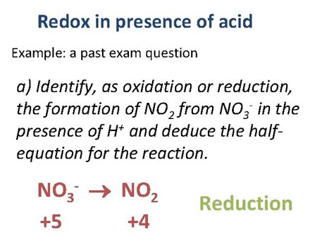 Redox Equations Starter What Is Redox Redox What