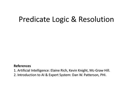 SOLUTION First Order Logic Artificial Intelligence Studypool