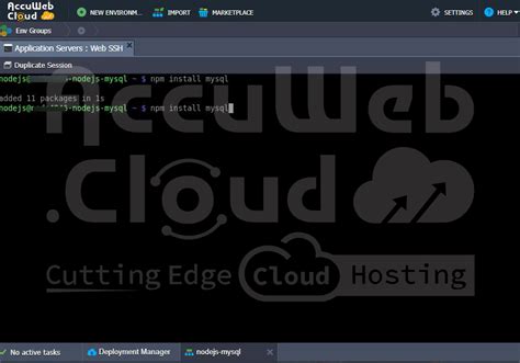 Node Js And Mysql Connection Accuweb Cloud Guide