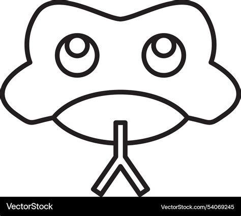 Snake Line Icon Design Royalty Free Vector Image