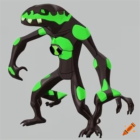 Detailed High Quality Depiction Of The Alien Creature From Ben 10 On
