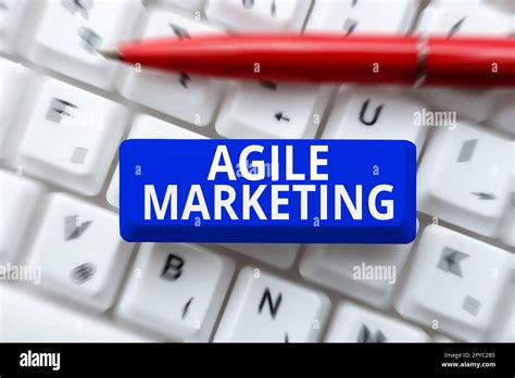Conceptual Caption Agile Marketing Business Idea Focusing Team Efforts