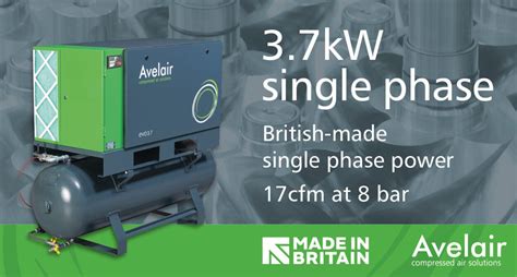 The Single Phase Air Compressor Solution Avelair