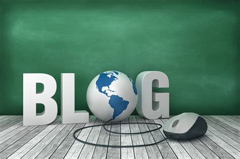 칠판 배경에 글로브 월드와 컴퓨터 마우스와 3d 단어 블로그 3d 렌더링 24 시간 영업 표시에 대한 스톡 사진 및 기타 이미지 24 시간 영업 표시 3차원 형태