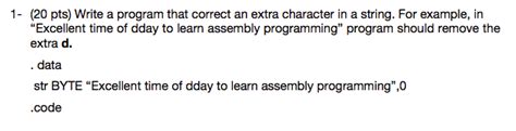 1 20 pts write a program that correct an extra