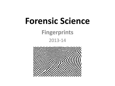 PPT Forensic Science PowerPoint Presentation Free Download ID 1939209