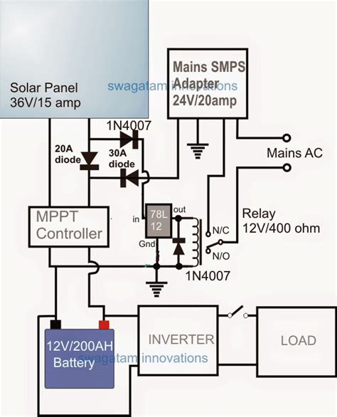 Solar Energy Circuit Diagram