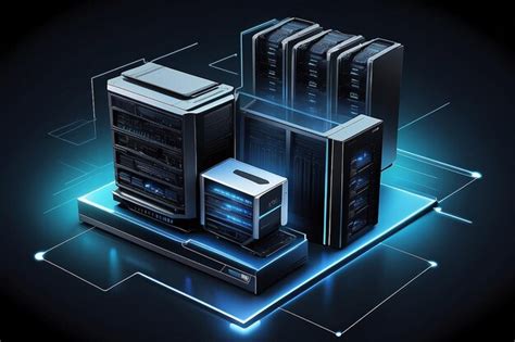 Premium Ai Image Server Concept Illustration