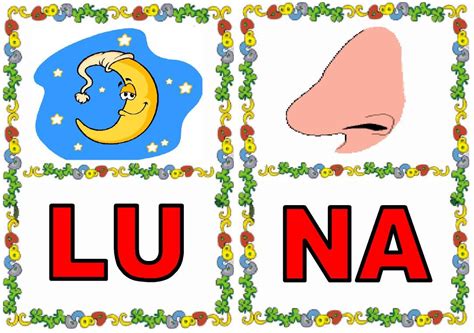 Cartas Silábicas Con Mayúsculas Escuela En La Nube