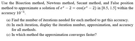 Solved Using The Matlab Platform Answer The Following