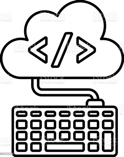 Infrastructure Developer Concept Software As A Service Vector Icon