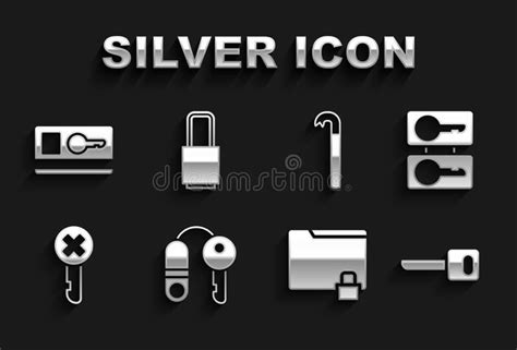 Set House With Key Casting Keys Key Folder And Lock Wrong Crowbar