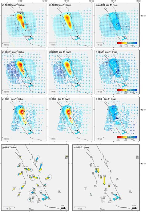 Geodetic Displacements For The 24 August Earthquake Data Model And Download Scientific
