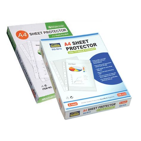 Bindermax W 25 101 Suremark Sq 5010 A4 01mm 11 Hole Sheet