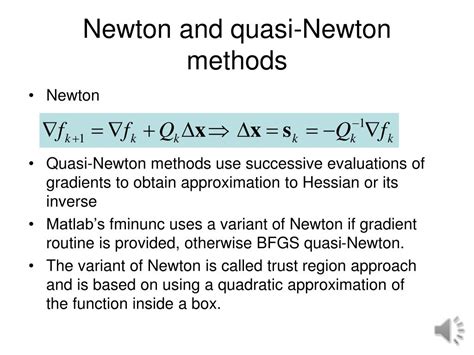 Ppt Survey Of Unconstrained Optimization Gradient Based Algorithms
