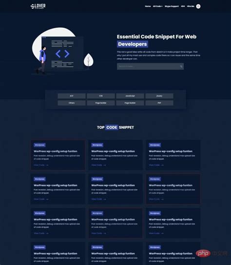 code developer promotion service website template free download front