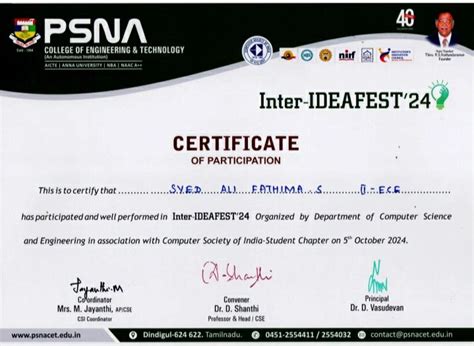 syed ali fathima on linkedin interideafest24 techinnovation