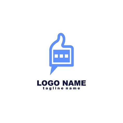 Like Message Logo Design 48209384 Vector Art At Vecteezy