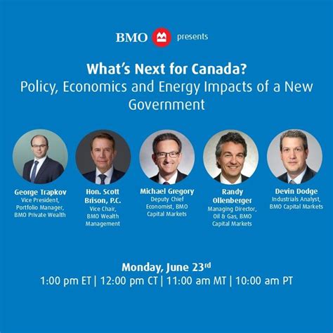 Reminder To Join Our Bmo Experts On Monday June 23 As They Discuss The Evolving Canadian