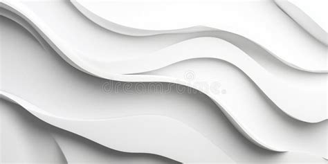 Abstract White Background With Minimalist Wavy Lines For Modern