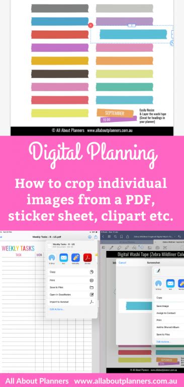 Digital Planning In Goodnotes How To Crop Individual Images From A PDF