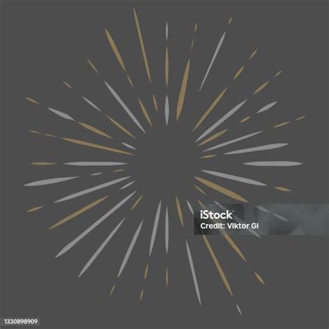 흰색 배경에 고립 된 선 버스트 라인 아이콘 여름 웹 배너 복고풍 원 디자인 벡터 일러스트레이션 그리기에 대한 스톡 벡터 아트 및 기타 이미지 Istock