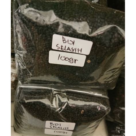 Jual Biji Selasih 100 Gram Biji Selasi Hitam 100 Gram Shopee Indonesia