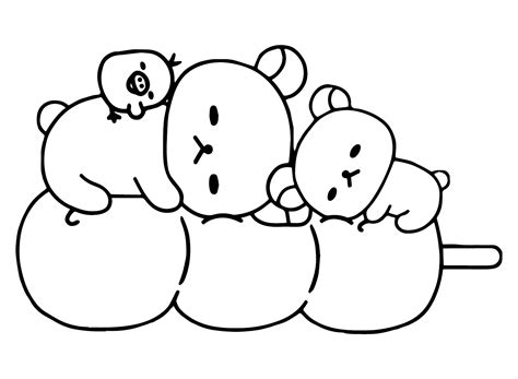 Rilakkuma Coloring Pages Printable 2025