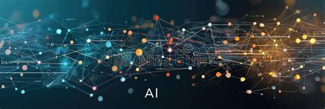 Visual Representation Of Ai Language Processing Featuring Interconnected Characters And Logical