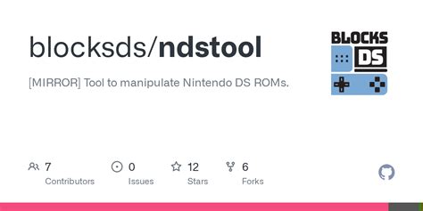 Github Blocksdsndstool Mirror Tool To Manipulate Nintendo Ds Roms