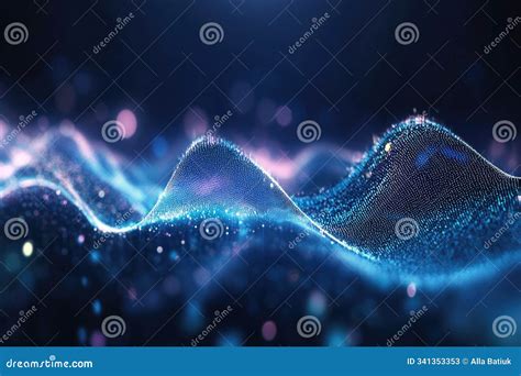 Acoustic Ripple Display Vibrant Depiction Of Sound Wave Visualization