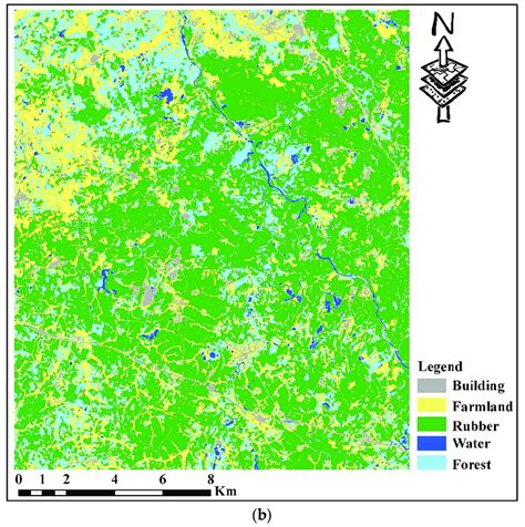 Rubber Plantation Maps Generated By The Object Based Rfsvm Approaches