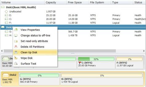 How To Clean Up Disk With Disk Partition Expert In Window 10 Or Server