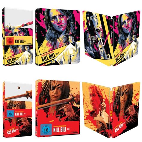 Kill Bill Volume 1 And Volume 2 In 4k Steelbooks And Standard Varianten
