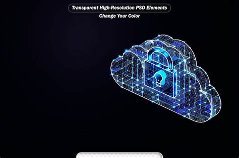 Premium Psd Cloud And Edge Computing Technology Concept With Cybersecurity