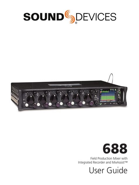 688 User Guide V470 Pdf Equalization Audio Computer File