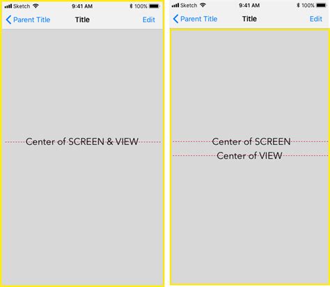 swift get the center of screen with navigation bar considerations
